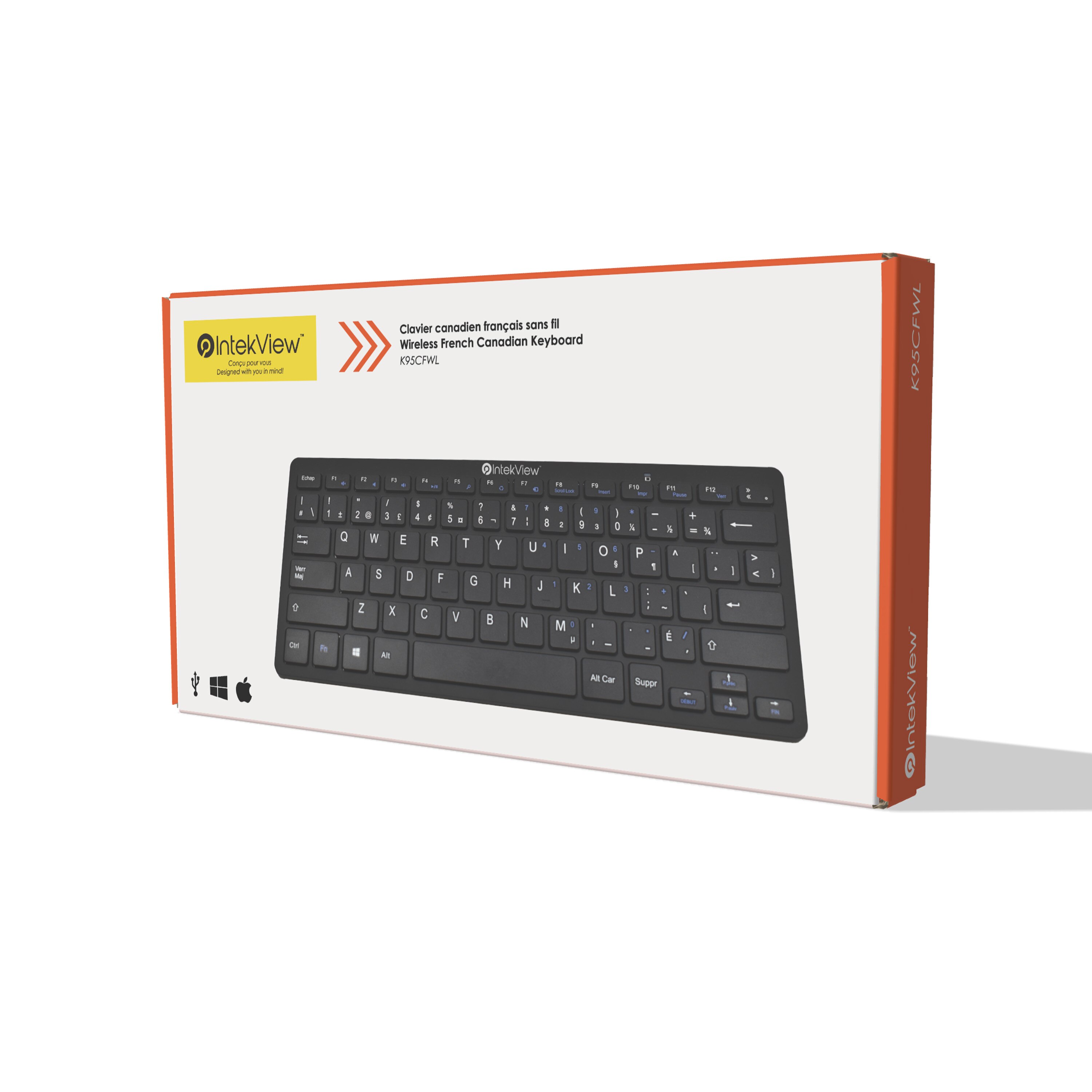 Wireless IntekView Mini-Keyboard French Canadian 11''